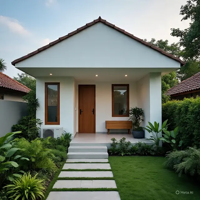 11 Model Rumah Minimalis 5x7 Meter di Desa dengan Taman Modern & Asri ...