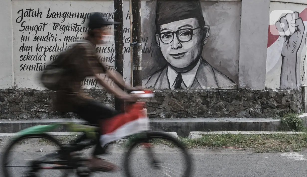 FOTO: Mural Perjuangan Kemerdekaan Republik Indonesia - Foto Liputan6.com