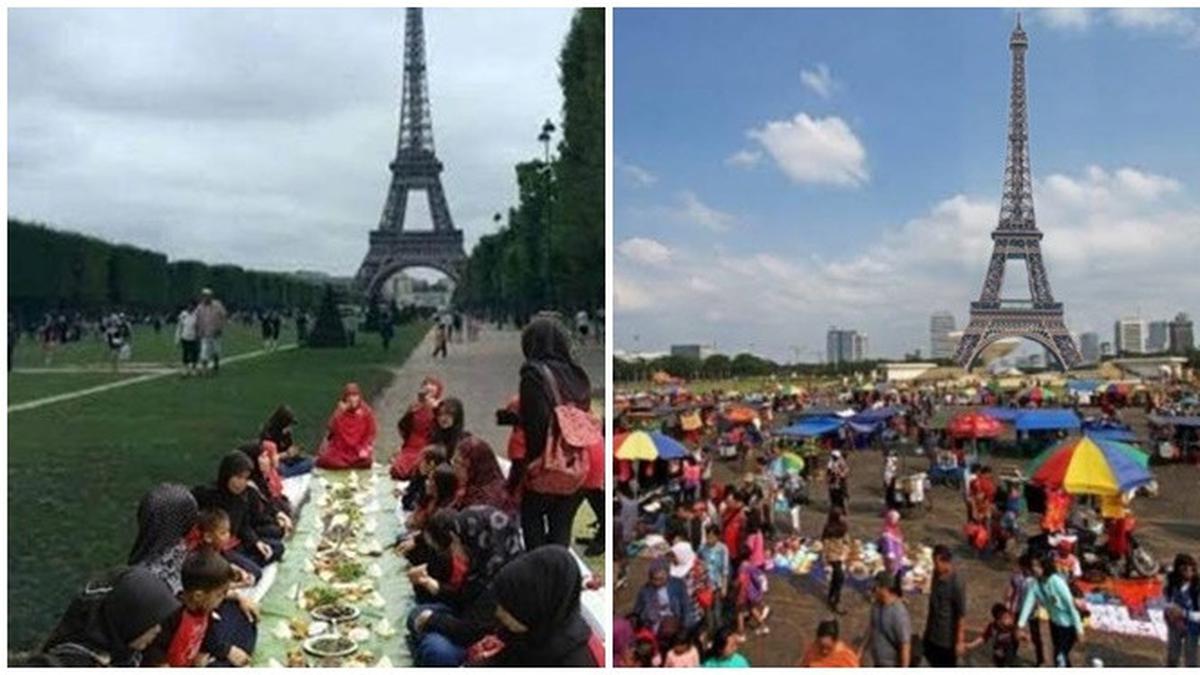6 Editan Foto Liburan Akhir Tahun di Paris Ini Kocak, Niat Pamer ke ...