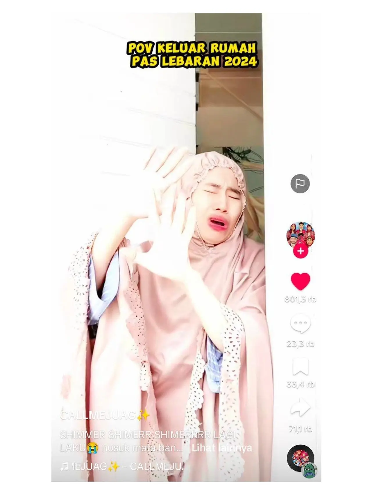 6 Meme Pakai Busana Bahan Shimmer ketika Lebaran Ini Kocak, Jadi Trend ...