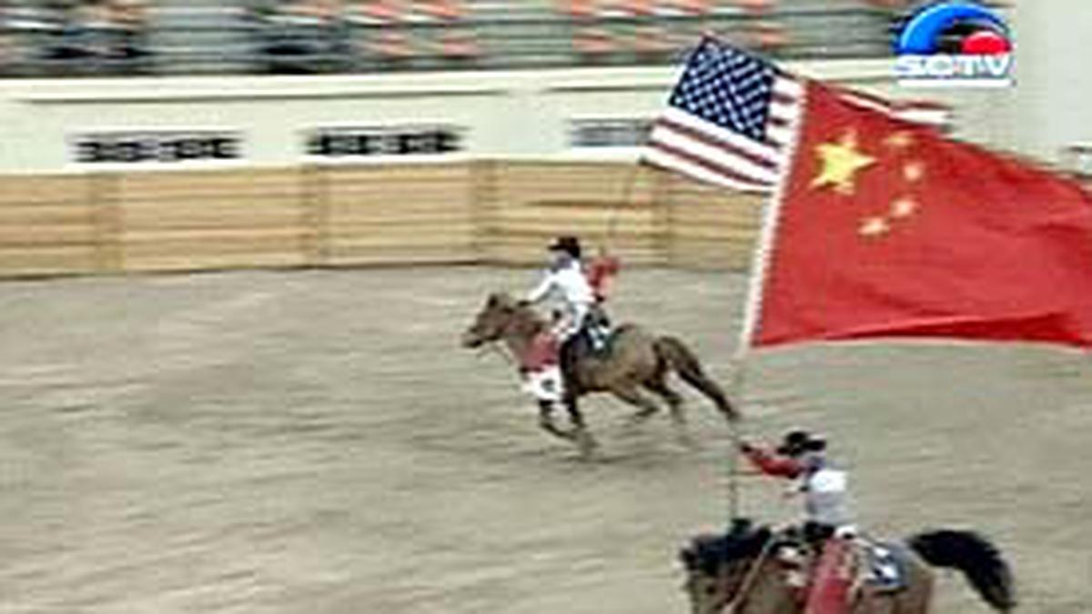 Pertunjukan Rodeo di Beijing - Global Liputan6.com