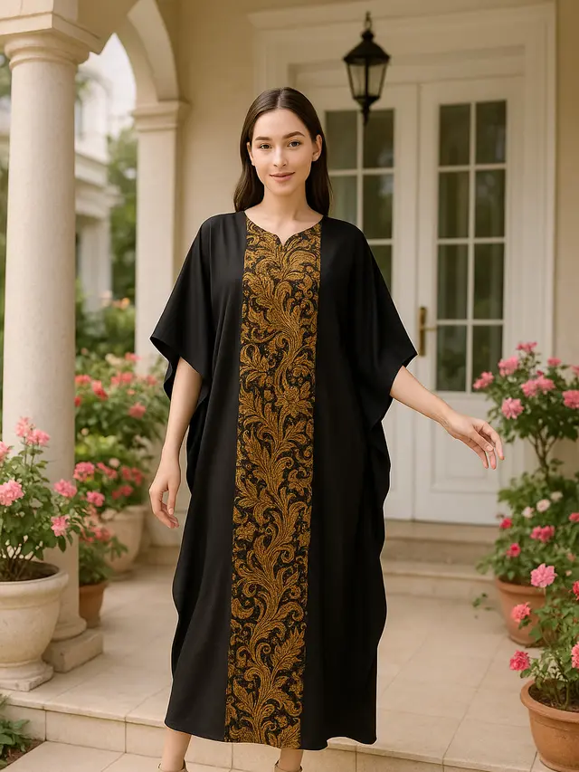 7 Model Baju Batik Kombinasi Kain Hitam 2025, Cocok untuk ke Kantor ...