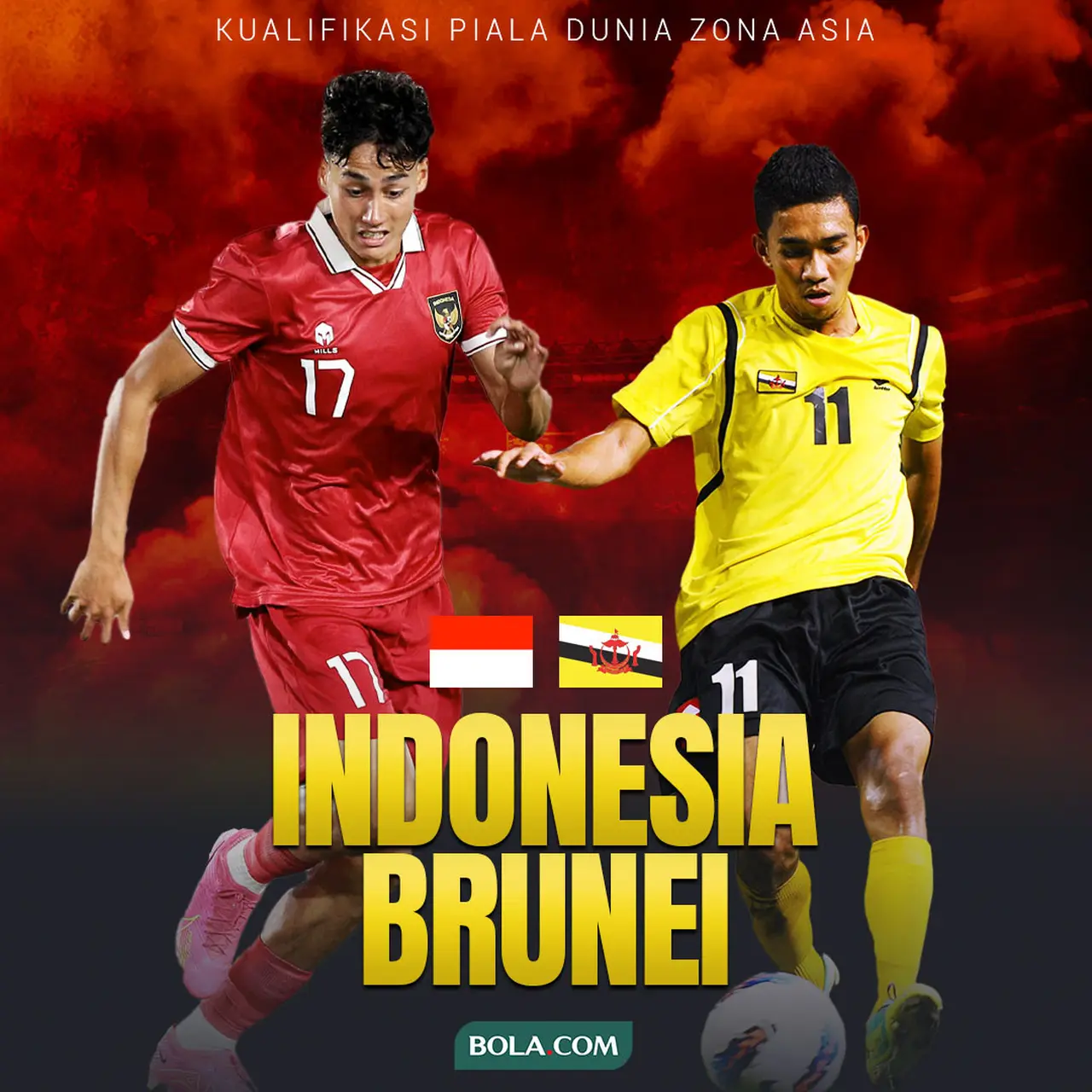 Daftar Pemain Timnas Indonesia Dan Brunei Darussalam Untuk Kualifikasi