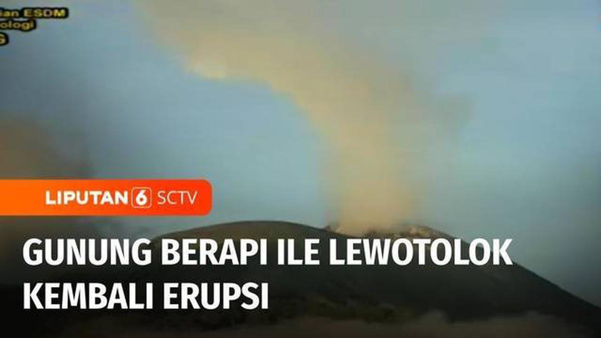 VIDEO: Gunung Berapi Ile Lewotolok di NTT Kembali Erupsi - TV Liputan6.com
