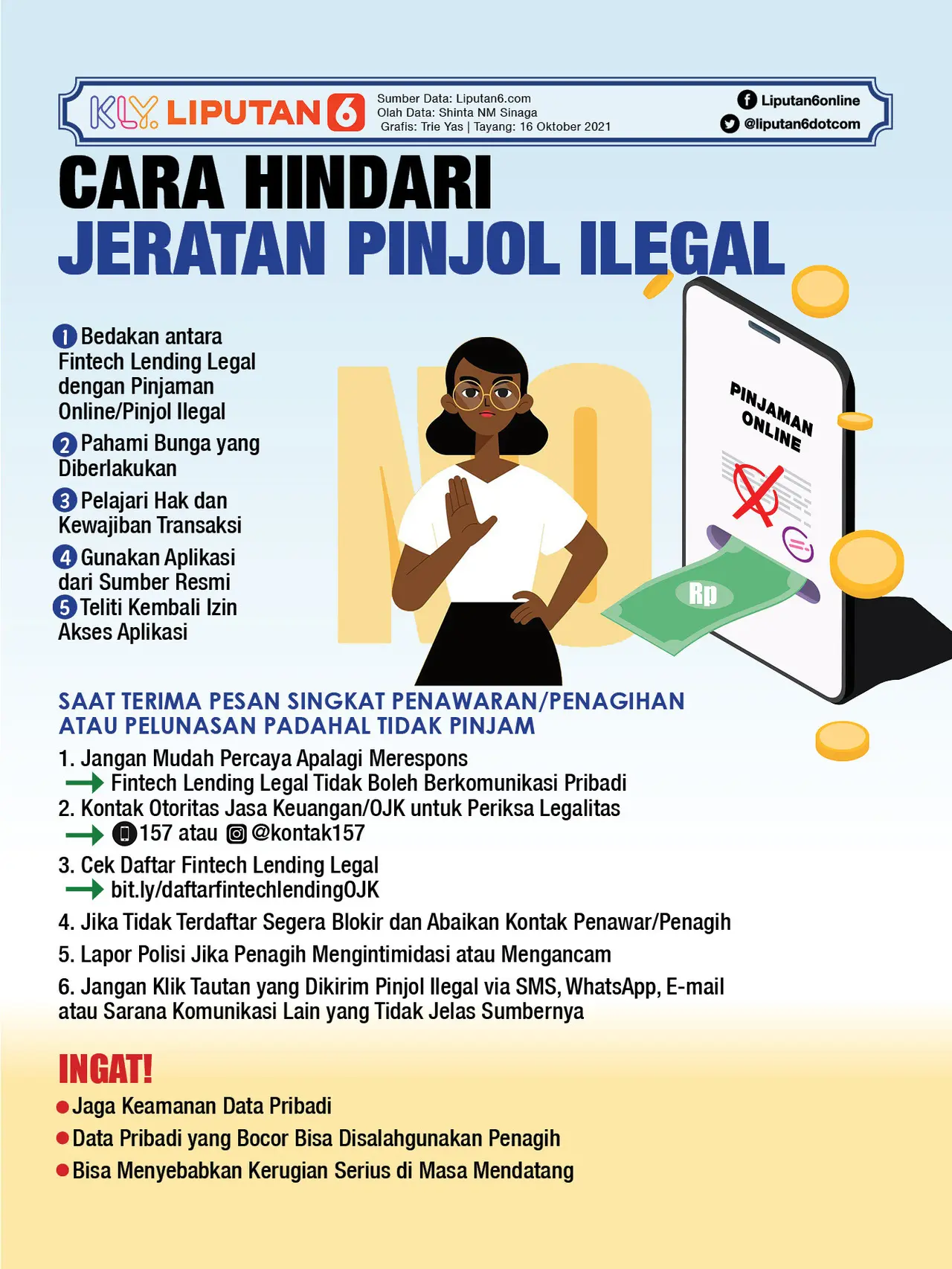 Infografis Pinjol Ilegal Bikin Resah dan Cara Hindari Jeratan - News Liputan6.com