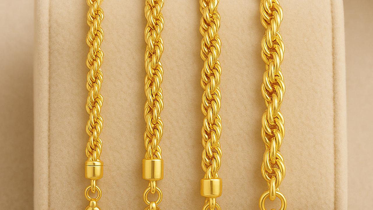 7 Model Gelang Emas 12 Gram Model Rantai Tali, Tampil Anggun Setiap Hari
