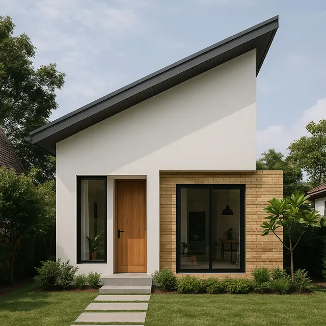 7 Model Rumah 5×8 Atap Asimetris Unik yang Estetik, Beda dari yang Lain ...