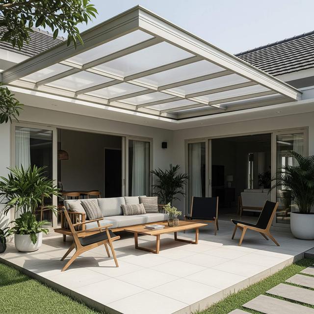 7 Inspirasi Desain Teras Menyatu Ruang Tamu Semi Outdoor, Estetik, Cozy ...