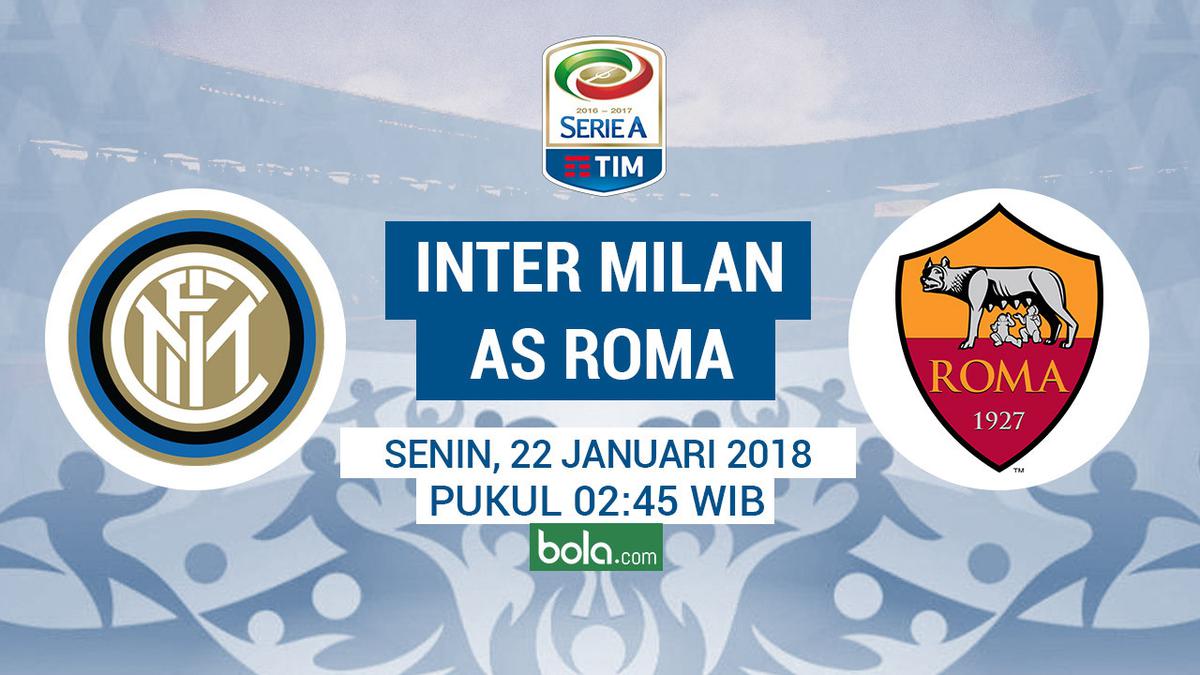 Susunan Pemain Inter Milan Vs AS Roma - Dunia Bola.com