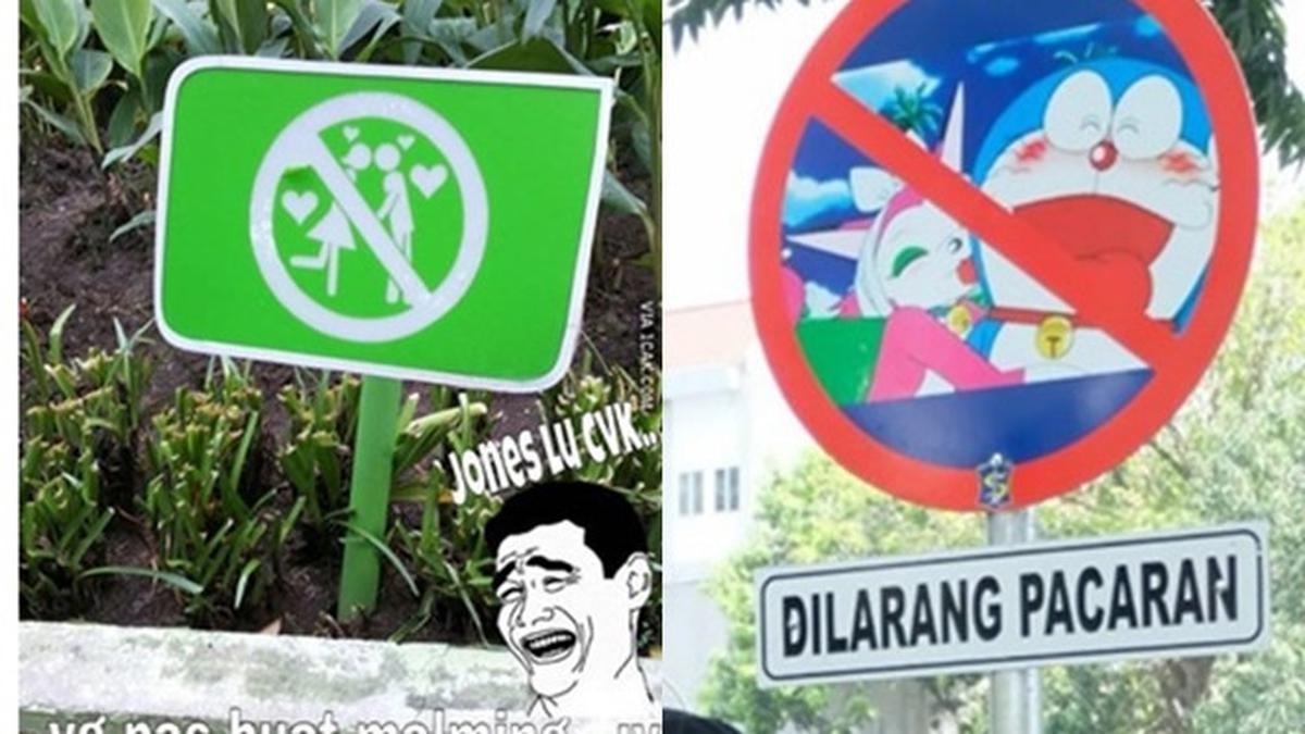 6 Tulisan Dilarang Pacaran Ini Bikin Senyum Tipis - Hot Liputan6.com