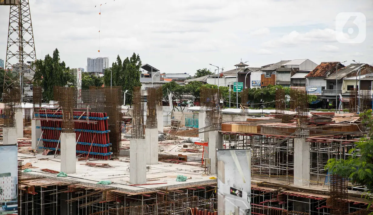 FOTO: Bakal Jadi Kawasan TOD, Begini Progres Pembangunan Pasar Senen ...