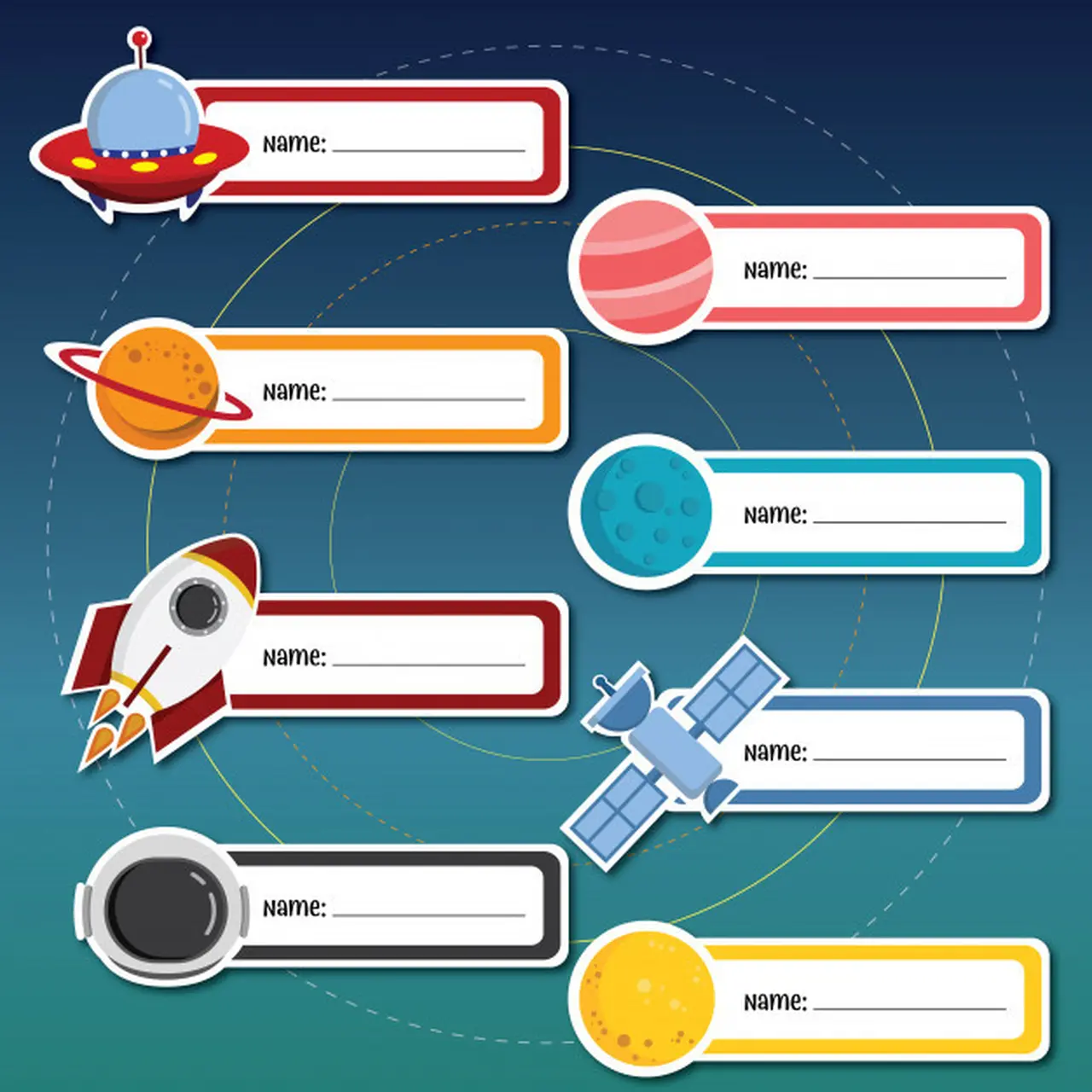 20 Template Label Nama Anak yang Lucu dan Cara Mencetaknya - Hot ...