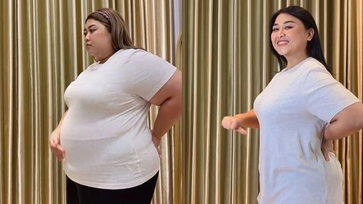 Sukses Turun 50 Kg, Ini 6 Potret Transformasi Clarissa Putri