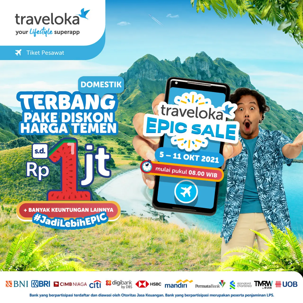 EPIC Sale Traveloka Tebar Promo Meriah Tiket Pesawat, Siap Hunting ...