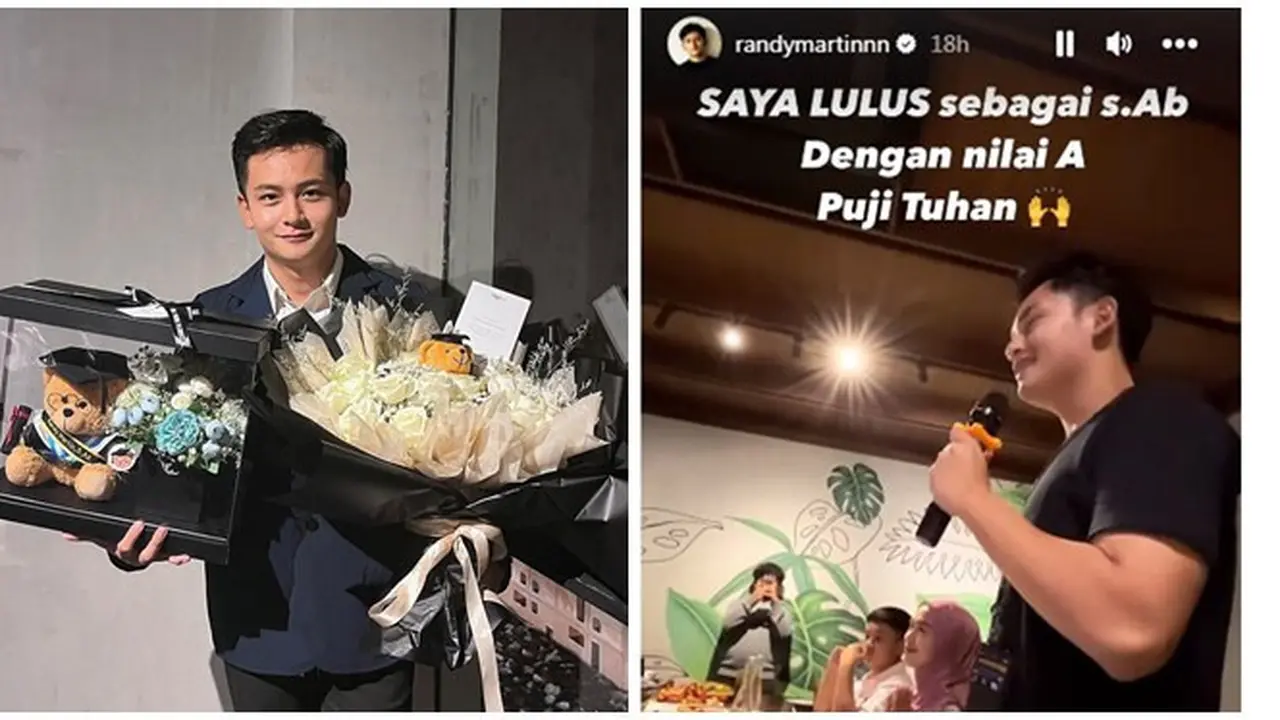 8 Momen Randy Martin Lulus Sarjana, Jalani Sidang Skripsi dengan Lancar - Hot Liputan6.com