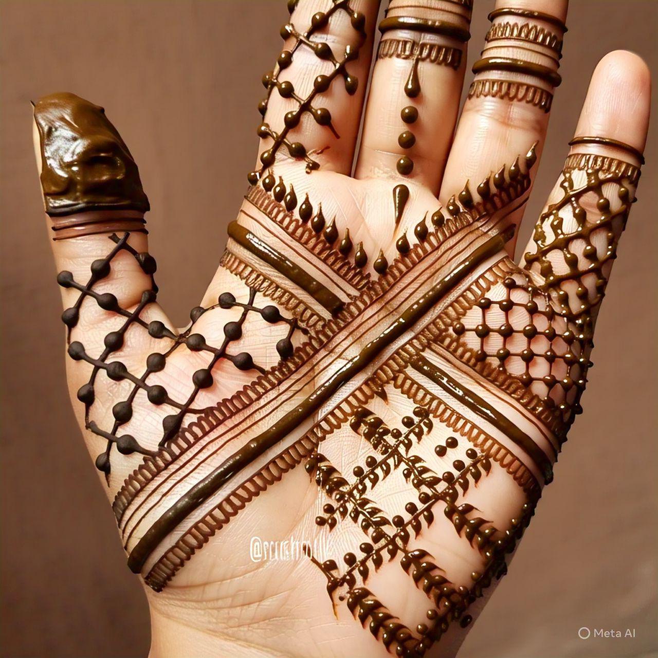 15 Desain Henna Simple dan Penuh Makna, Mudah Dibuat dan Memukau