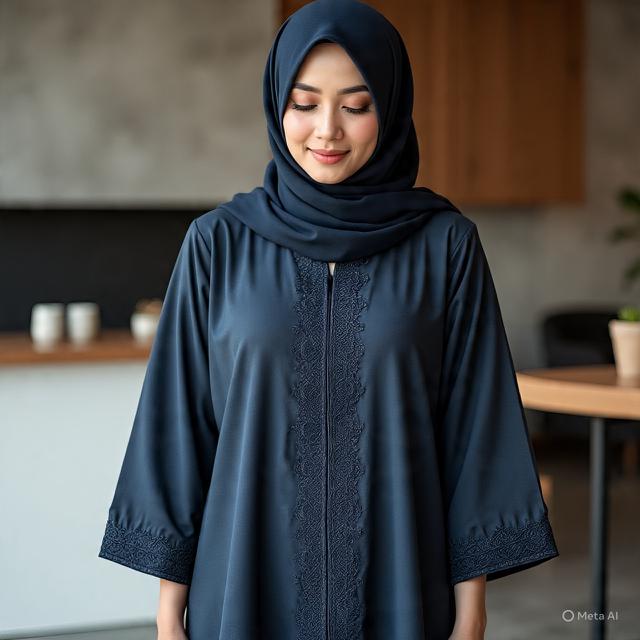 10 Model Gamis untuk Bahu Lebar yang Lagi Tren di 2025, Nyaman Dipakai