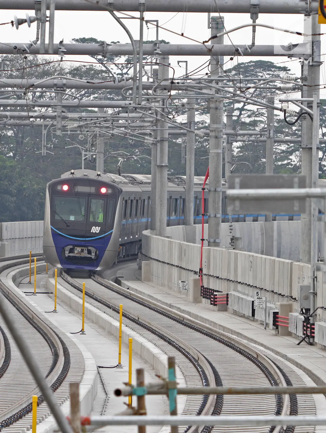 FOTO: Fase 1 MRT Mencapai 96 Persen - Foto Liputan6.com