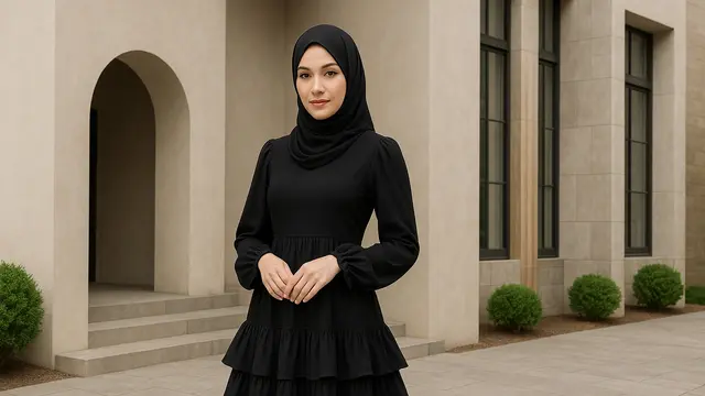 12 Inspirasi Dress Hitam Berlayer yang Bikin Penampilan Makin Anggun ...