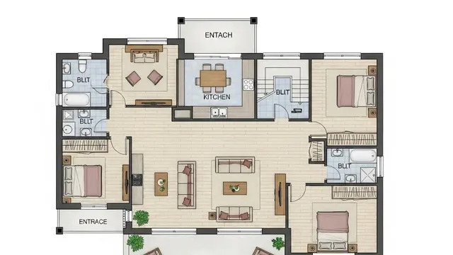 8 Sketsa Denah Rumah Sederhana di Kampung, Inspirasi Hunian Nyaman dan ...