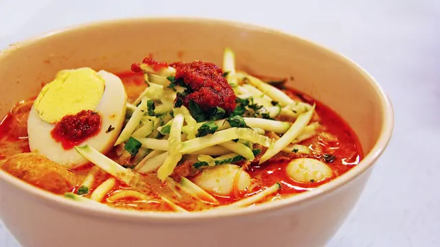 Resep Laksa Kedah khas Malaysia, Sajian Mi Kuah Pedas dan Asam yang ...
