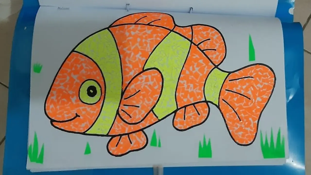 Contoh Gambar Kolase yang Mudah Dibuat, Kolase Biji-Bijian, Keramik ...