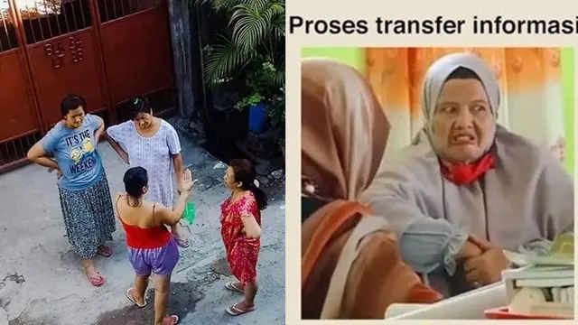 6 Potret Emak-Emak Saat Asyik Bergosip, Transfer Data Tercepat - Hot Liputan6.com