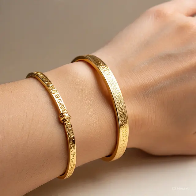 7 Model Gelang Emas Kadar 750 untuk Gaya Wanita Karier Modern, Tahan ...