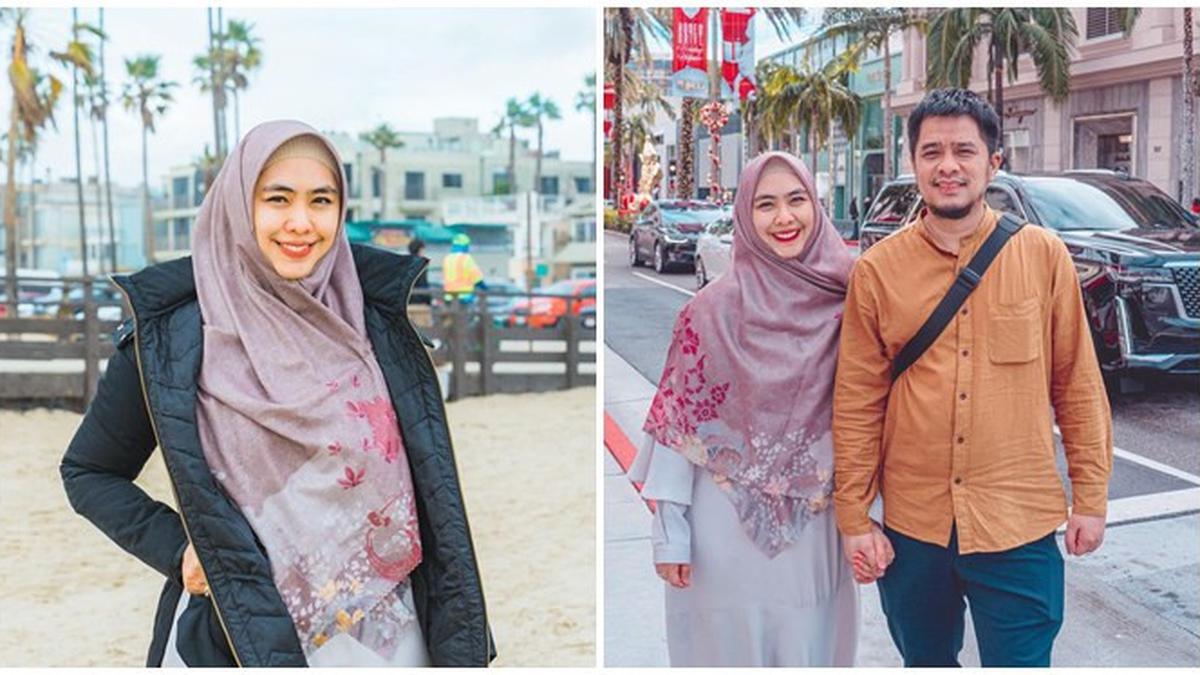 8 Potret Oki Setiana Dewi dan Keluarga di Los Angeles, Kerja Sekaligus Liburan - Hot Liputan6.com