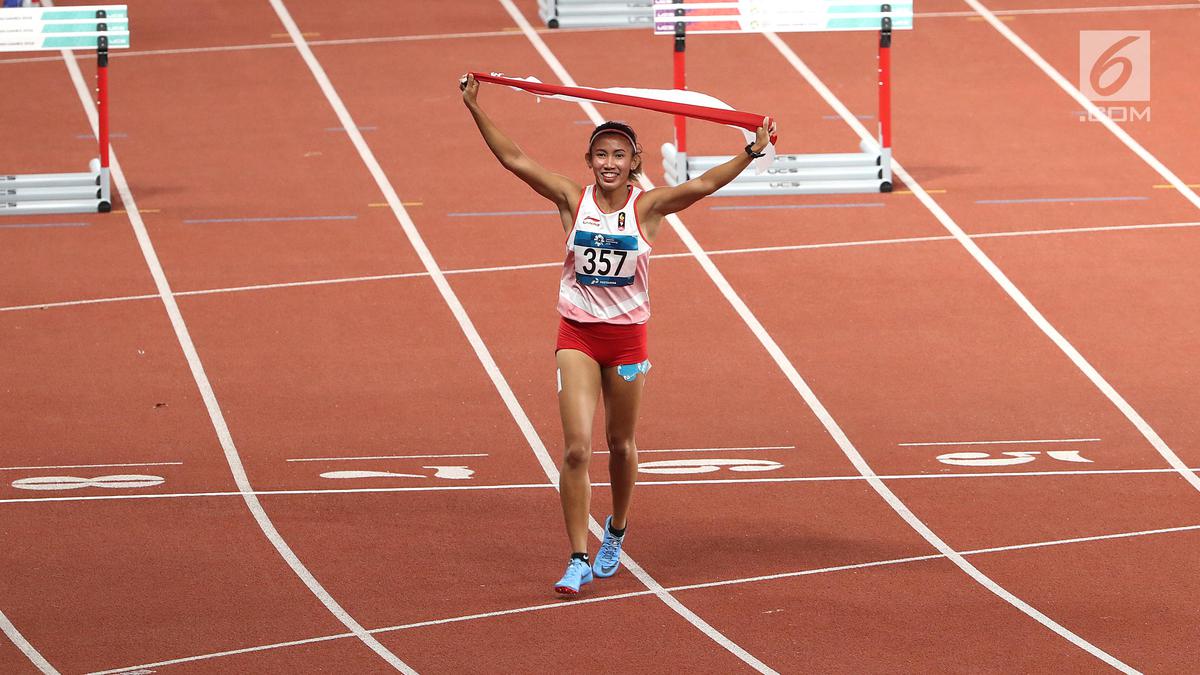 FOTO: Nova Emilia Sumbang Perak di Lari Halang Rintang 100 Meter Putri