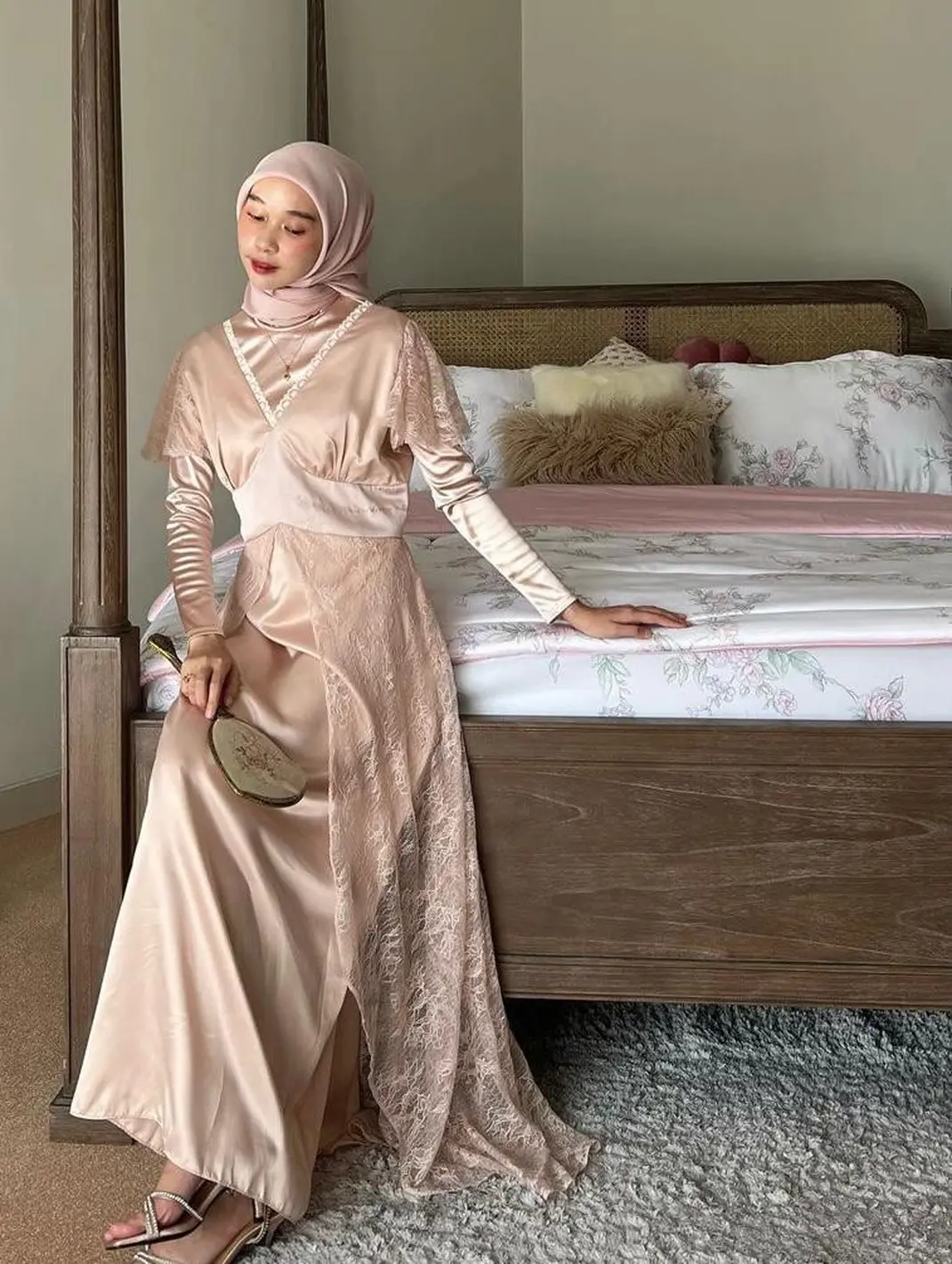 7 Model Baju Brokat Kombinasi Satin Terbaru yang Elegan untuk Hari Raya ...