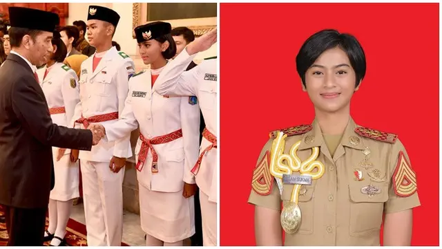 Jadi Anggota TNI, Ini 6 Potret Dulu Vs Kini Nilam Sukma Paskibraka Pembawa Baki 2016 - Hot ...