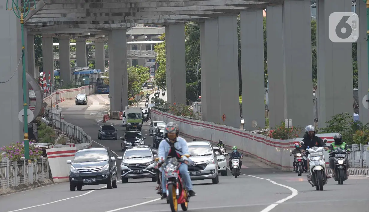 FOTO: Progres Proyek Pembangunan LRT Jabodebek - Foto Liputan6.com