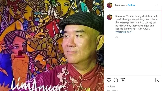 Pantang Menyerah, Seniman Tunarungu Asal Malaysia Gencar Promosi Karya ...