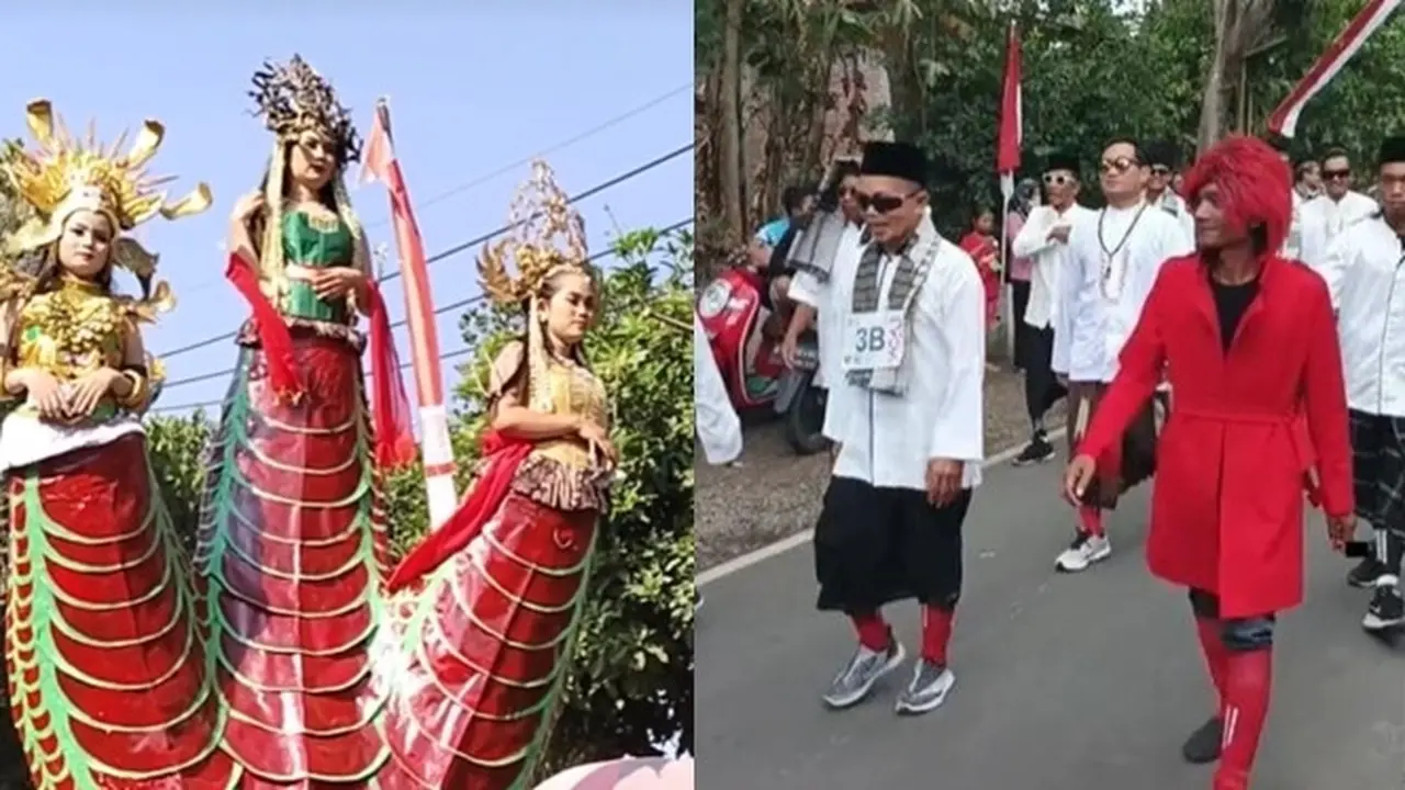 7 Potret Nyeleneh Kostum Karnaval 17 Agustus Ini Ada yang Lucu Hingga ...