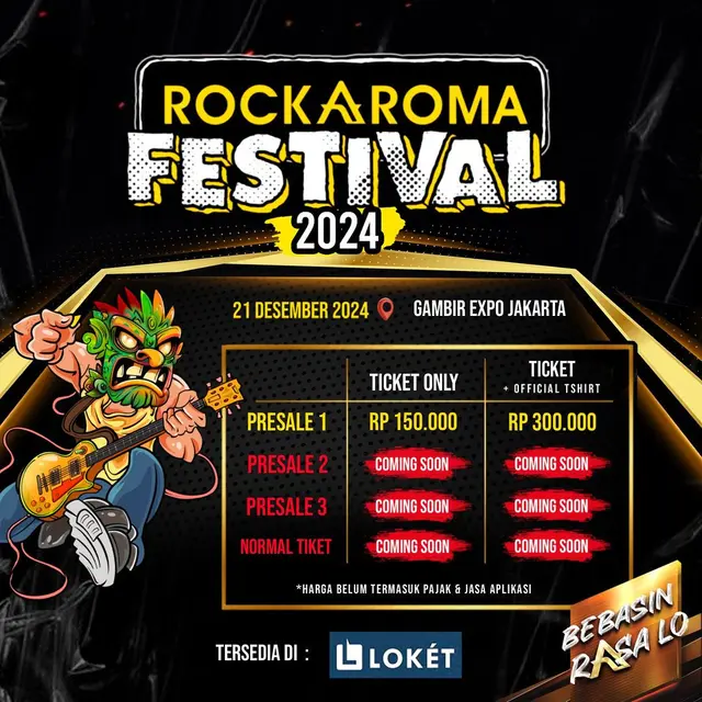 Rockaroma Festival 2024 Siap Mengguncang Jakarta, Saatnya Penikmat Rock ...