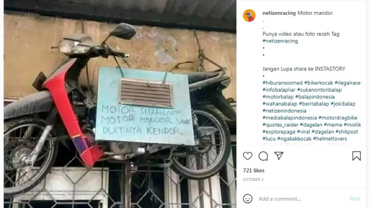 Meme Otomotif Pekan Ini: Ketika Motor Mandor Disandera - Otomotif ...