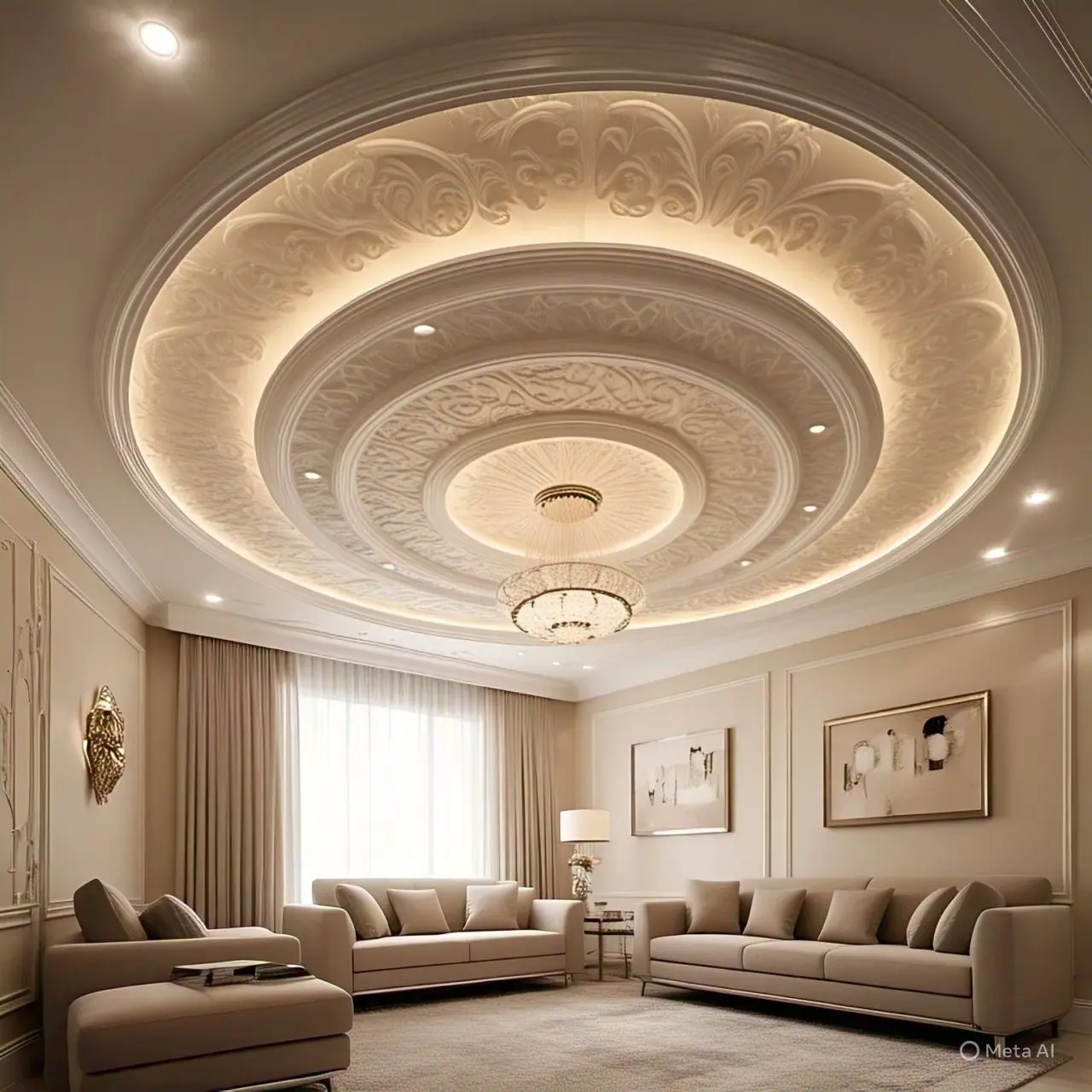 10 Model Plafon Gypsum Ruang Tamu Terbaru 2025 yang Bikin Betah dan Menawan - Hot Liputan6.com