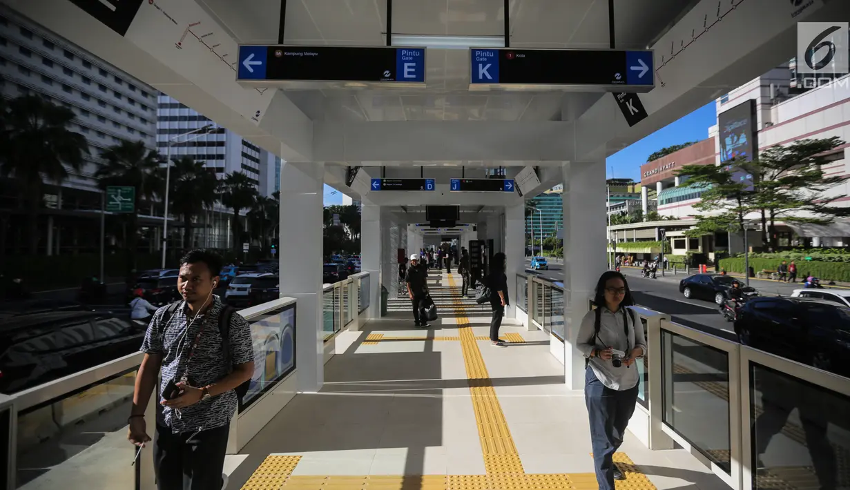 FOTO: Wajah Baru Halte Transjakarta Bundaran HI yang Kembali Beroperasi ...