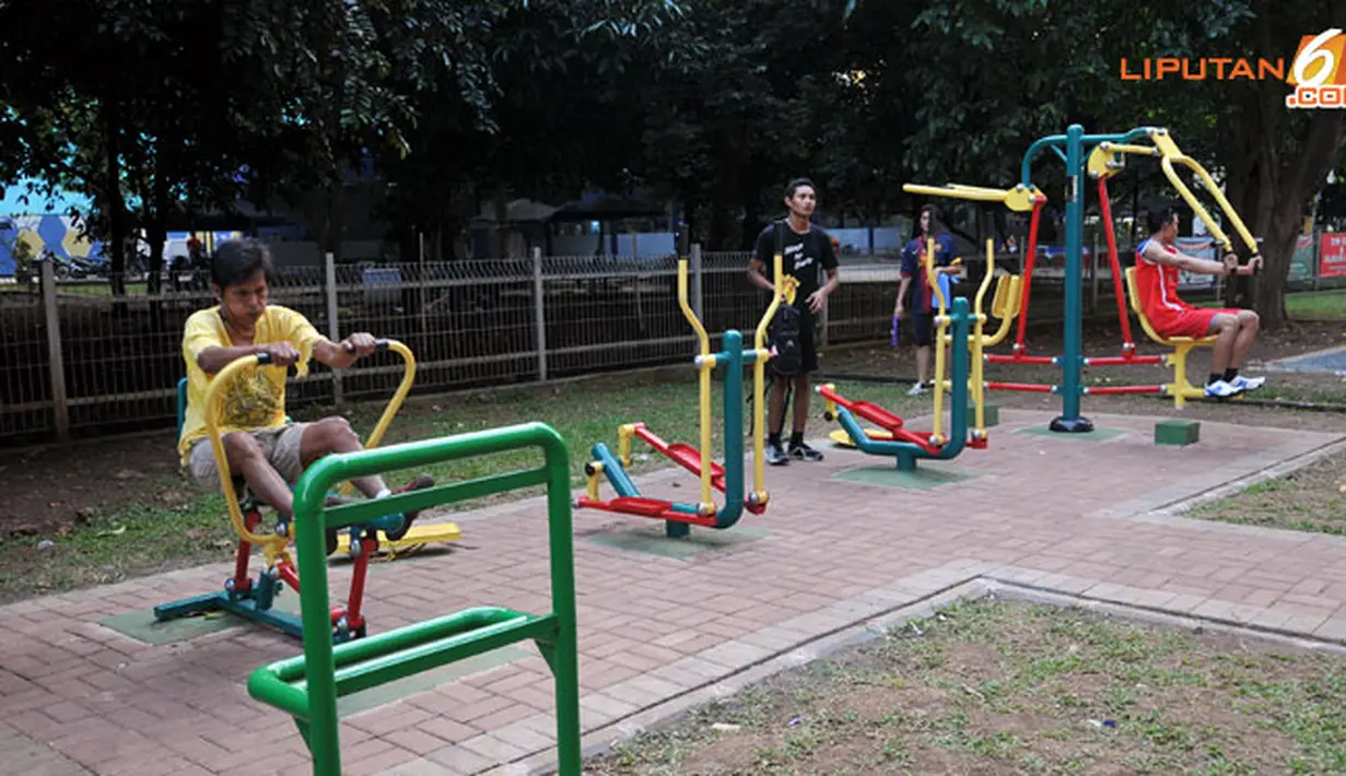 Ada Fitnes Gratis Di GBK - Foto Liputan6.com