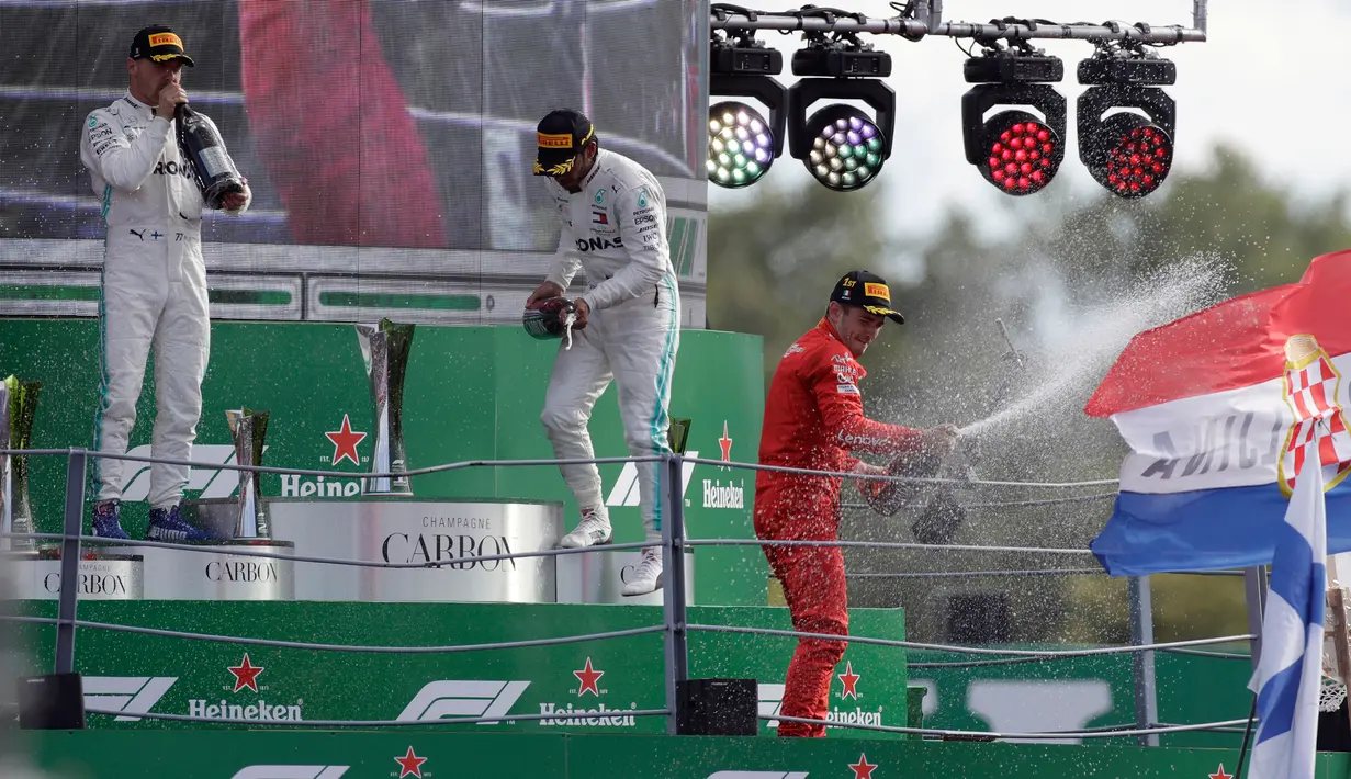 FOTO: Selebrasi Charles Leclerc Usai Menangkan F1 GP Italia 2019 - Foto ...