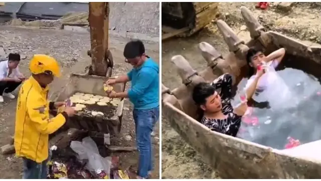 8 Potret Kuli Bangunan Santai di Tempat Proyek Ini Bikin Geleng Kepala ...