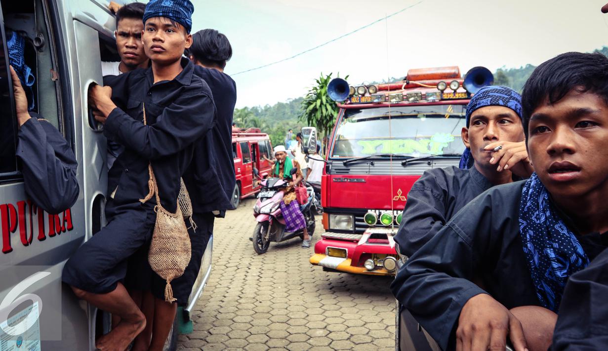 1800 Suku Baduy Jalani Tradisi Seba Baduy Kecil - Foto Liputan6.com