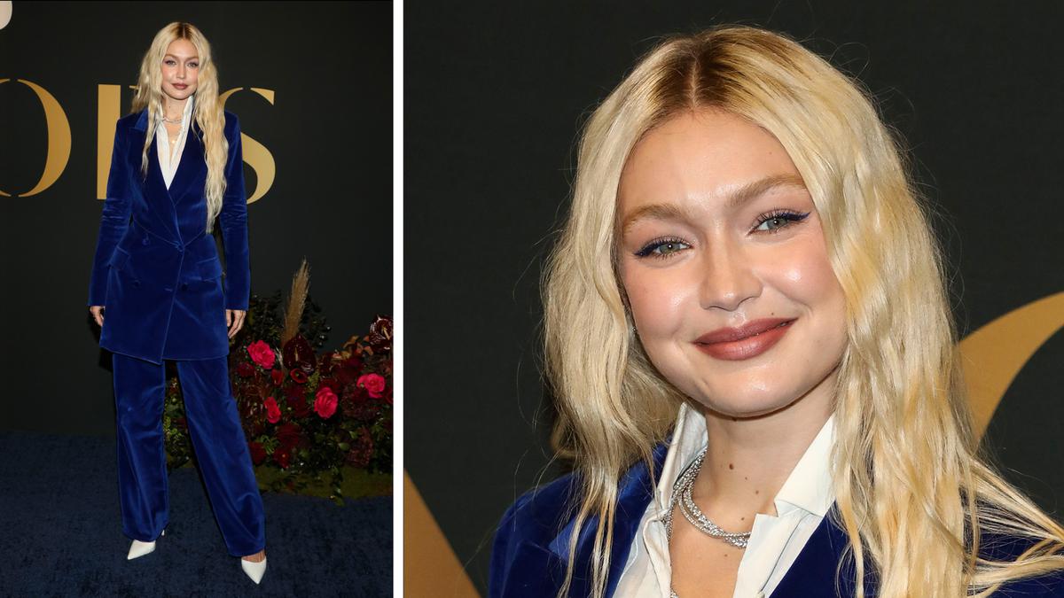 Gigi Hadid Tampil Stylish di WWD Honors Awards 2022 - Foto Liputan6.com