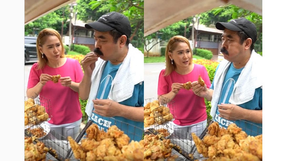 Inul Daratista Bikin Salfok, Ajarin Abang Gorengan Bikin Bakwan Ala ...