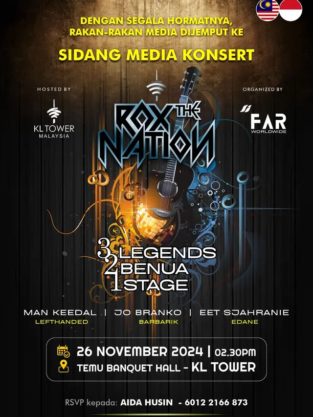 ROXtheNATION Gandeng Tiga Gitaris Rock Legendaris dari Dua Benua di ...