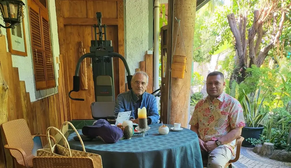 Raul Lemos Ngopi Bareng Presiden Timor Leste Ramos Horta, Krisdayanti ...