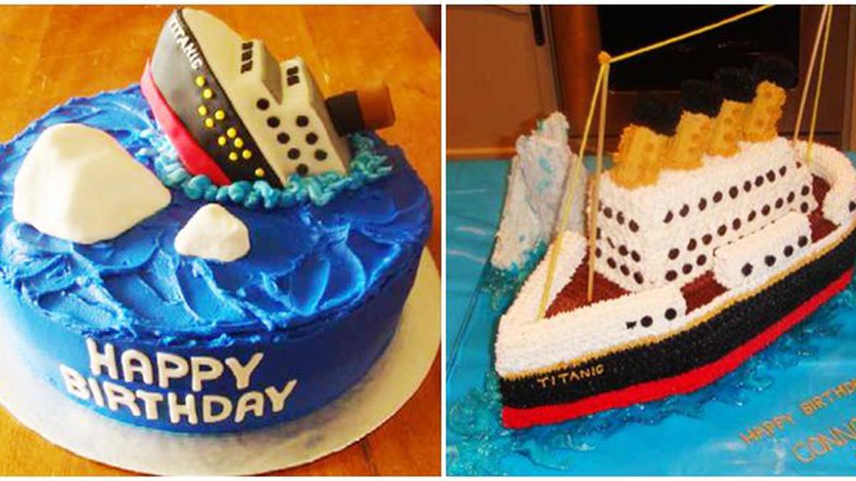 Uniknya 12 Kue Ulang Tahun Bentuk Kapal Titanic Tenggelam - Photo ...
