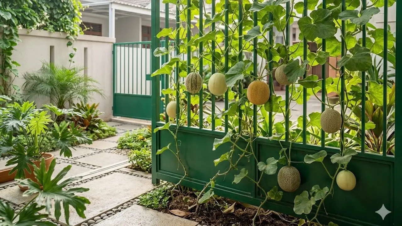 9 Jenis Melon yang Bisa Ditanam Merambat di Pagar Rumah, Buahnya Manis ...