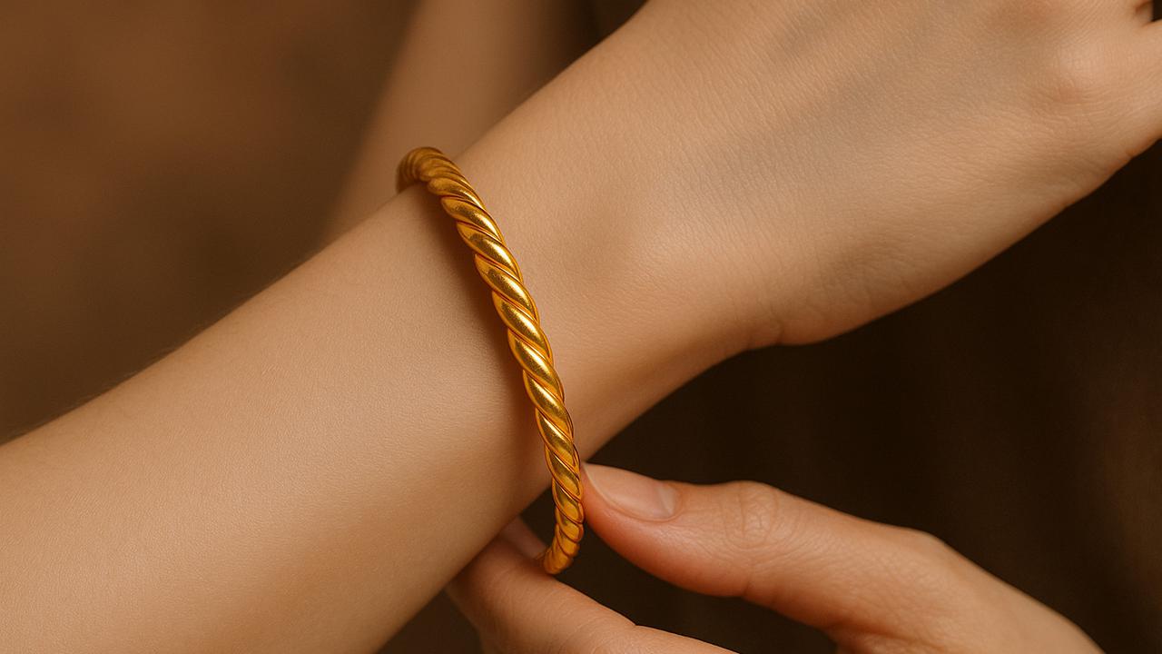 8 Inspirasi Gelang Emas 12 Gram 24 Karat Model Klasik Lilit, Desain ...